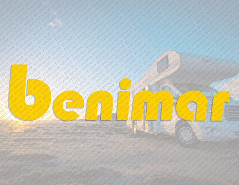 Benimar Logo Decal Sticker Reproduction - Etsy