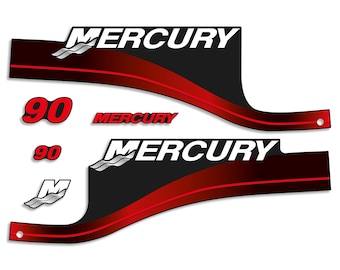 Mercury 90 Decals - Etsy