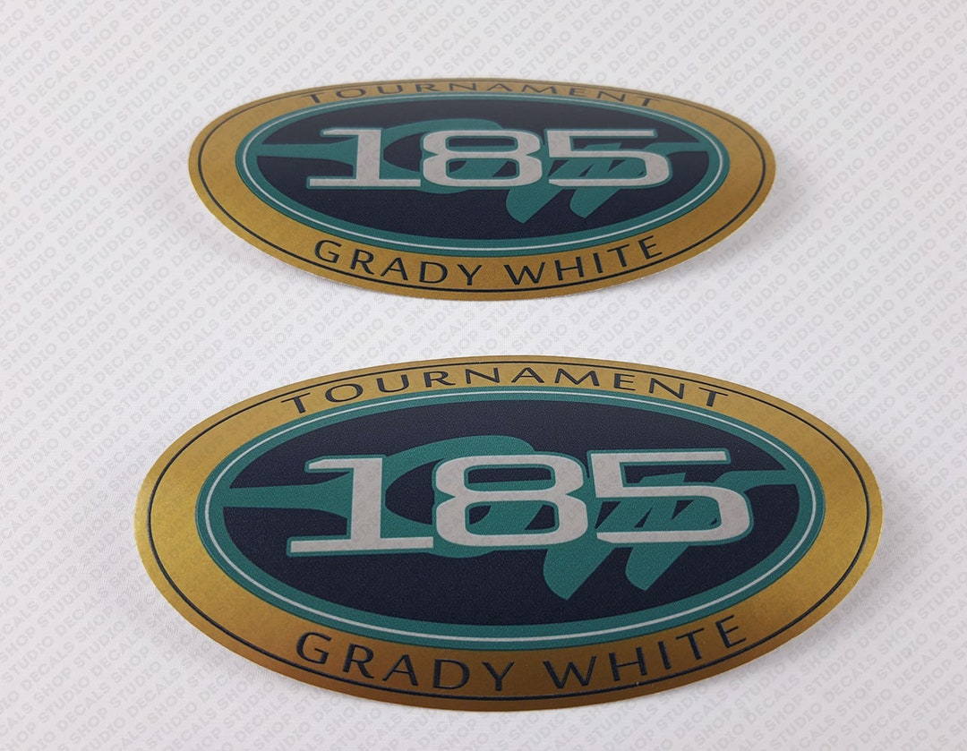 Grady White 185 Tournament Decals Set of 2 X 5" - Etsy