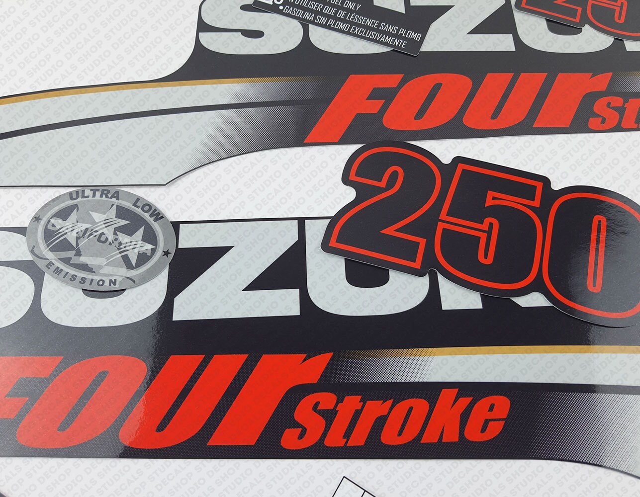 Suzuki 250hp Decal Replacement Replacement Decal Kit For Suzuki DF250 ...