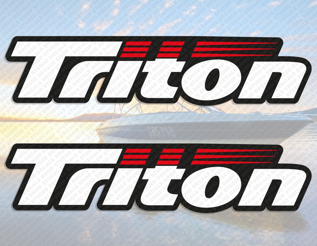 Triton Boat Logo V2 Decal Set of 2 X 17 - Etsy