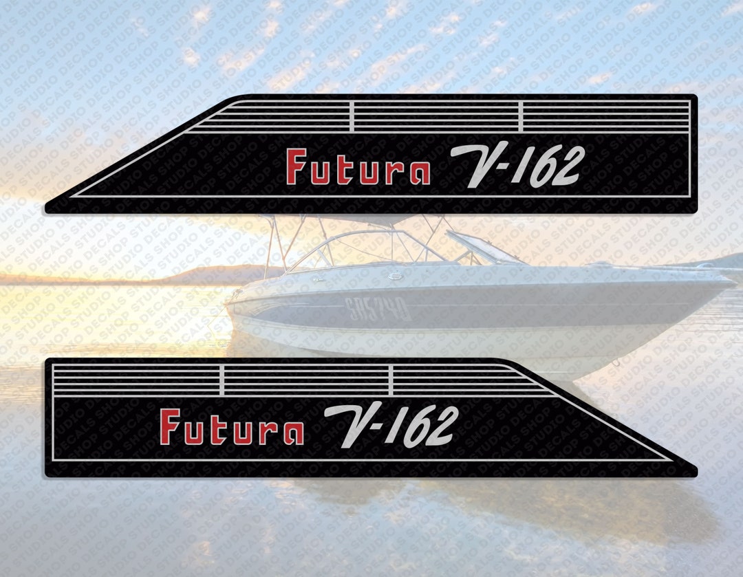 Glastron Futura V-162 1973 Boat Decals Set of 2 X 13.5 - Etsy