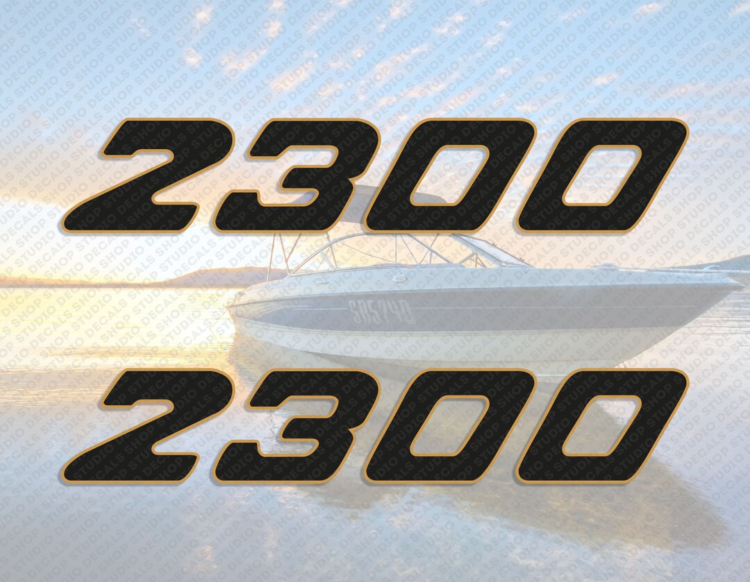 Century Boat 2300 Logo Gold Decals Set of 2 X 16.75" - Etsy