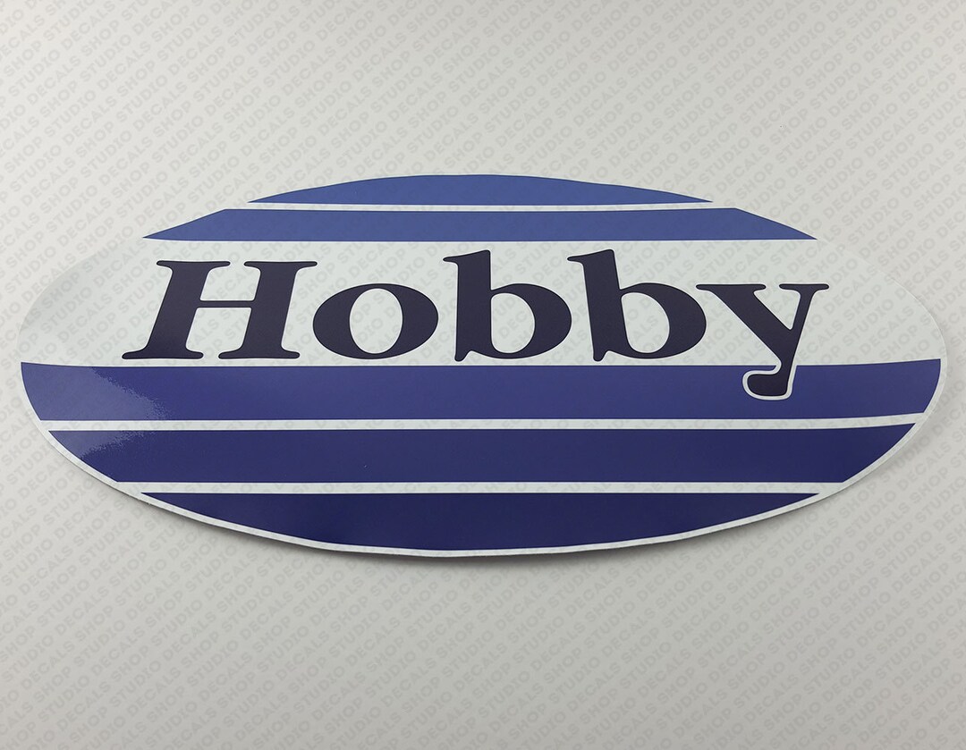 Hobby Logo Multicolor Decal Sticker Reproduction - Etsy