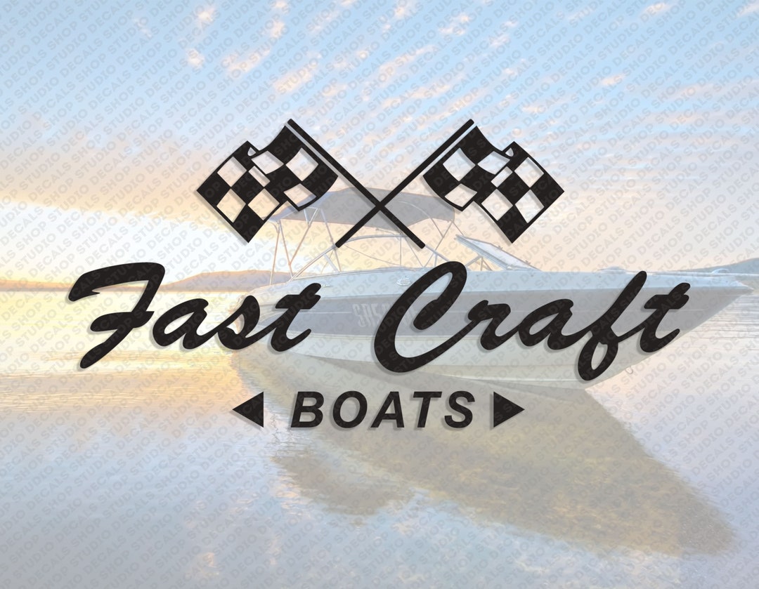 Fast Craft Boat Logo Decals Set of 2 X 7 - Etsy