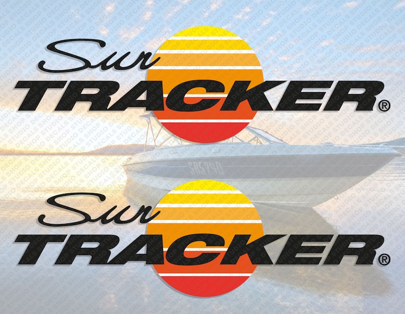 Sun Tracker Boat Logo Decal Set of 2 - Etsy