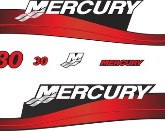 Mercury Engine Decals - Etsy