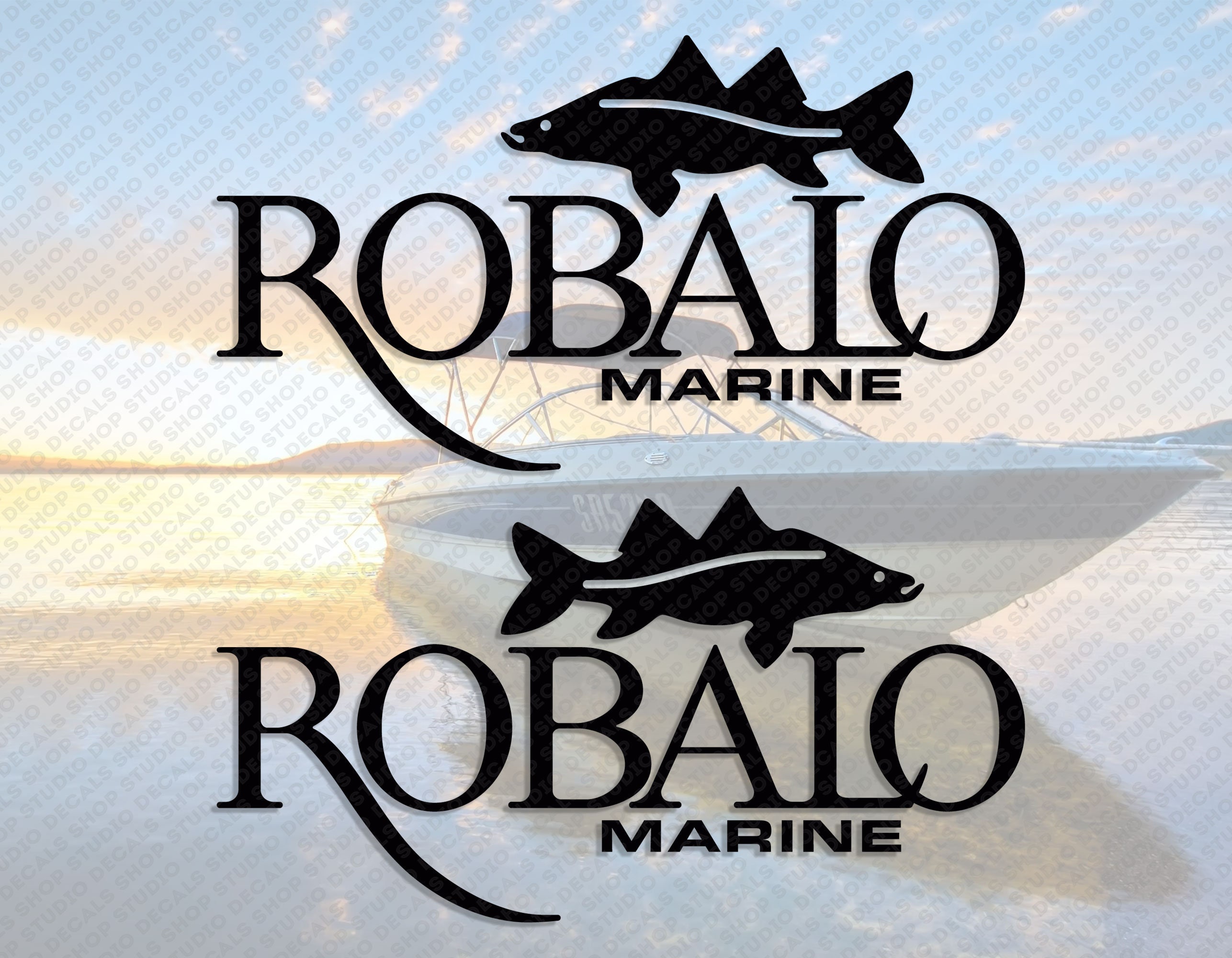Robalo Marine Boat Logo Decal Set of 2 X 19 - Etsy