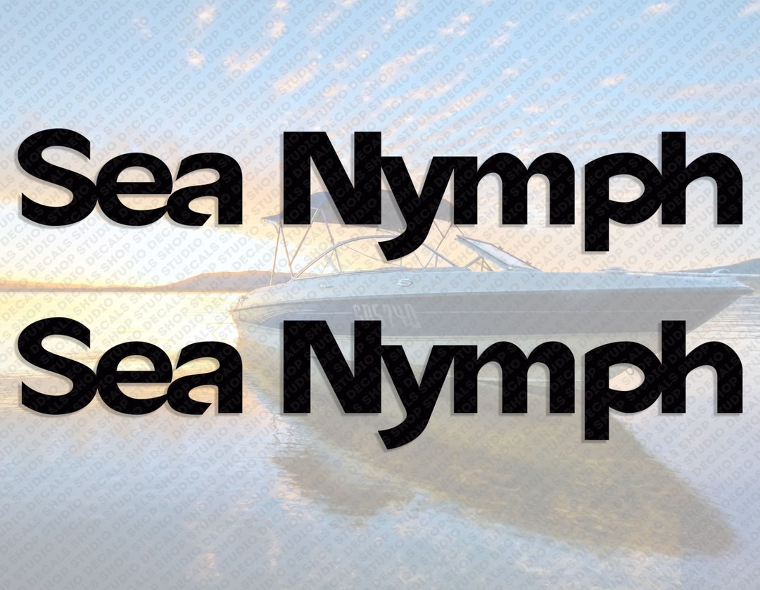 Sea Nymph Boat Logo V2 Decal Set of 2 - Etsy