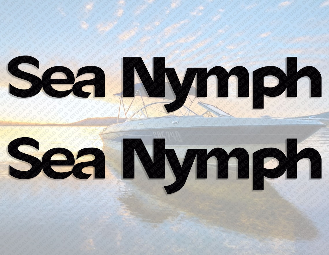 Sea Nymph Boat Logo V2 Decal Set of 2 - Etsy