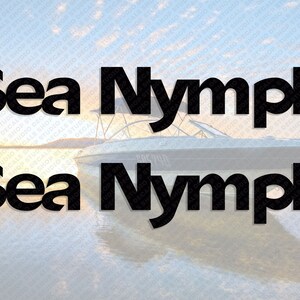 Sea Nymph Boat Logo V2 Decal Set of 2 - Etsy Australia