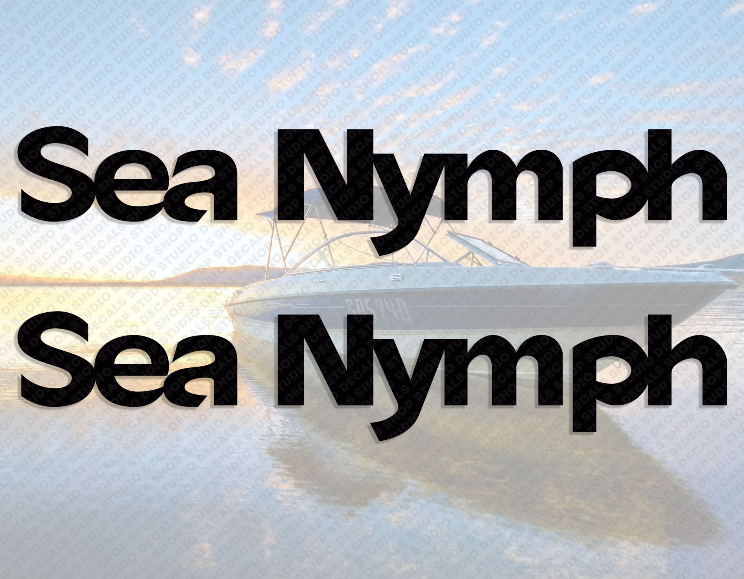 Sea Nymph Boat Logo V2 Decal Set of 2 - Etsy Australia