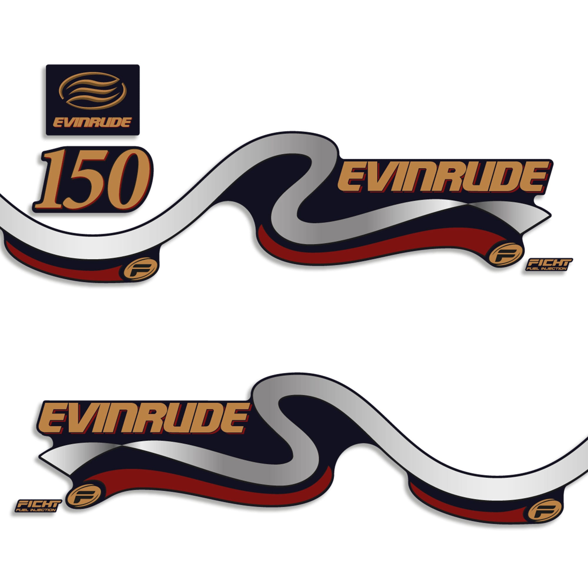 Evinrude 150HP Ficht Fuel Injection 1999-2000 Blue Cowl Outboard Engine ...