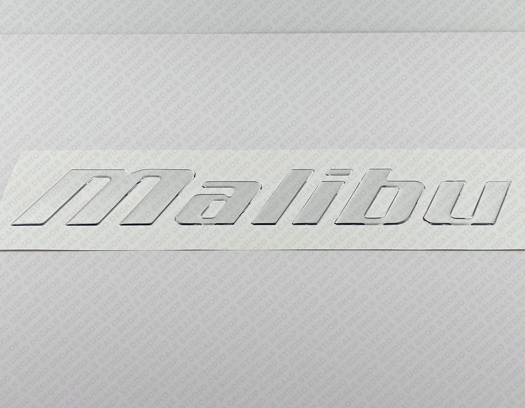 Malibu Boat Logo Chrome Raised Domed 3D Decals 20" X 3.5" 2pcs. - Etsy