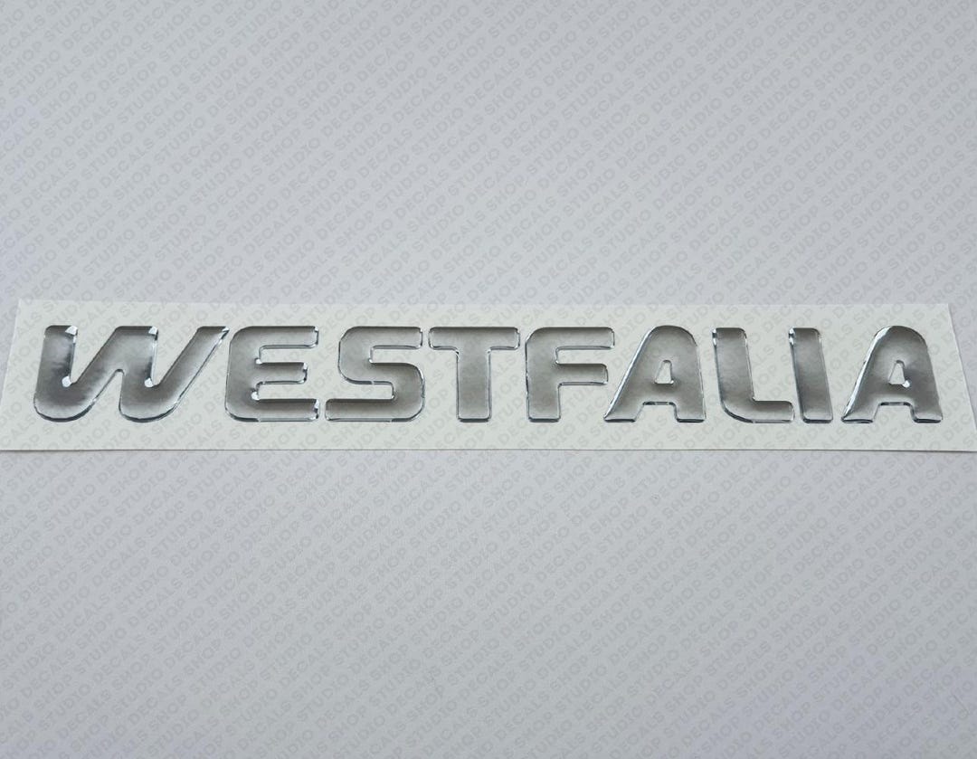 Westfalia Logo Raised Domed 3D Decal Sticker Reproduction 1 X 30cm - Etsy