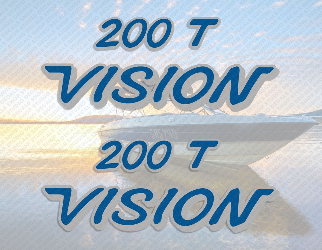 Vision Boat 200T Logo Decal Set of 2 X 15" - Etsy