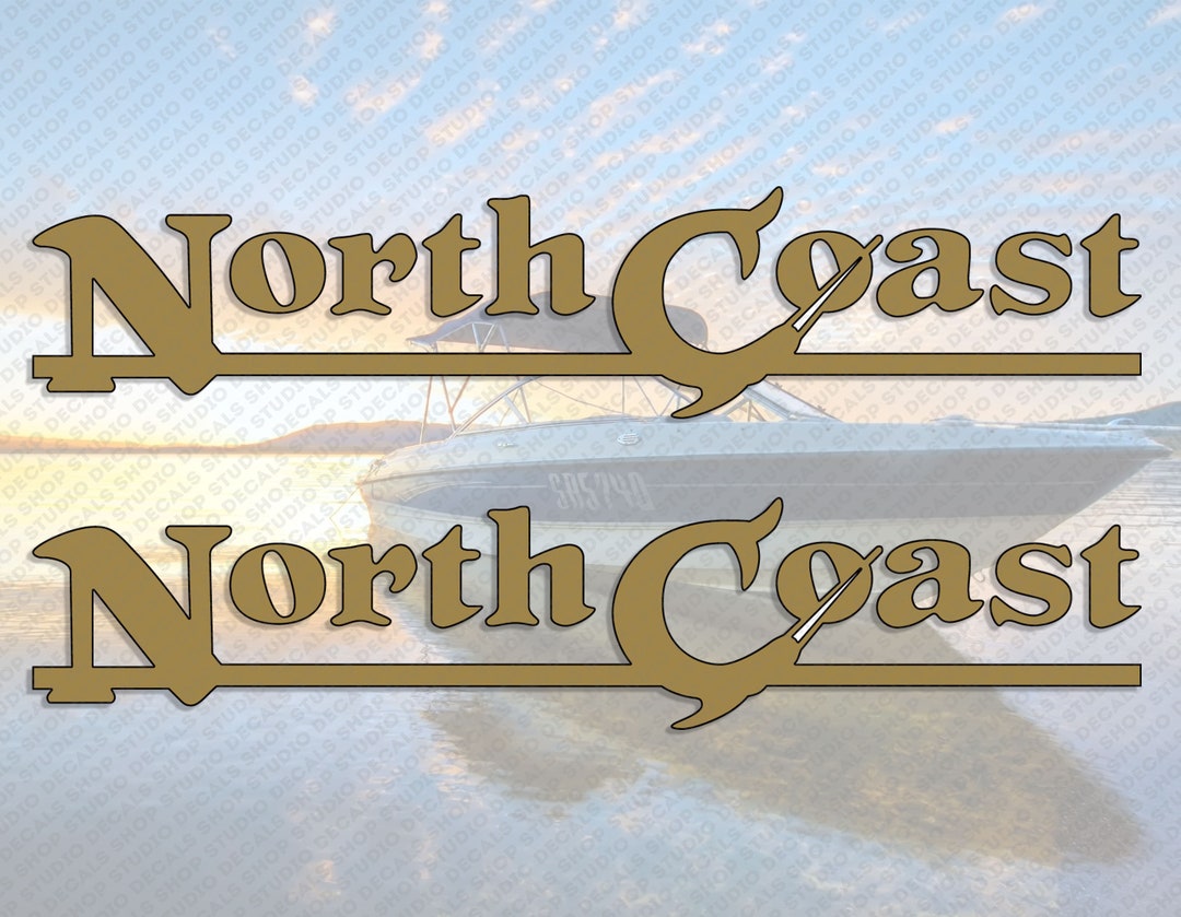 North Coast Boat Logo Decal Set of 2 X 24" - Etsy
