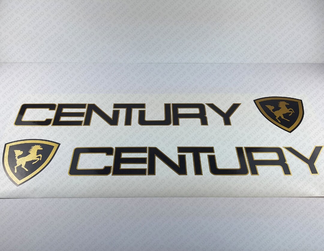 Century Boat Logo Crest Gold Decals Set of 2 - Etsy