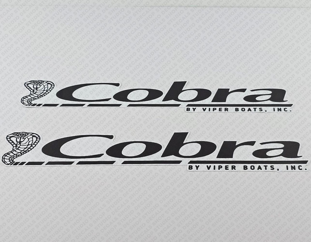 Cobra by Viper Boats Logo Decals Set of 2 X 19" - Etsy