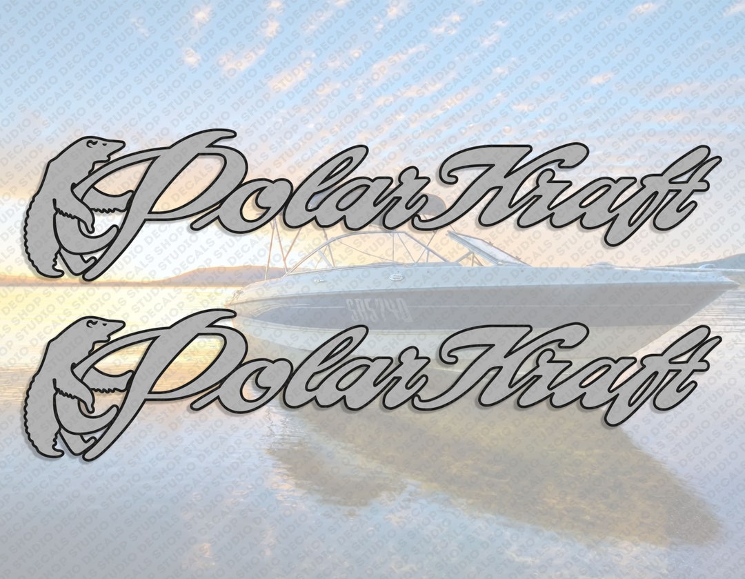 Polar Craft Boat Logo Silver Decal Set of 2 X 34.5" - Etsy