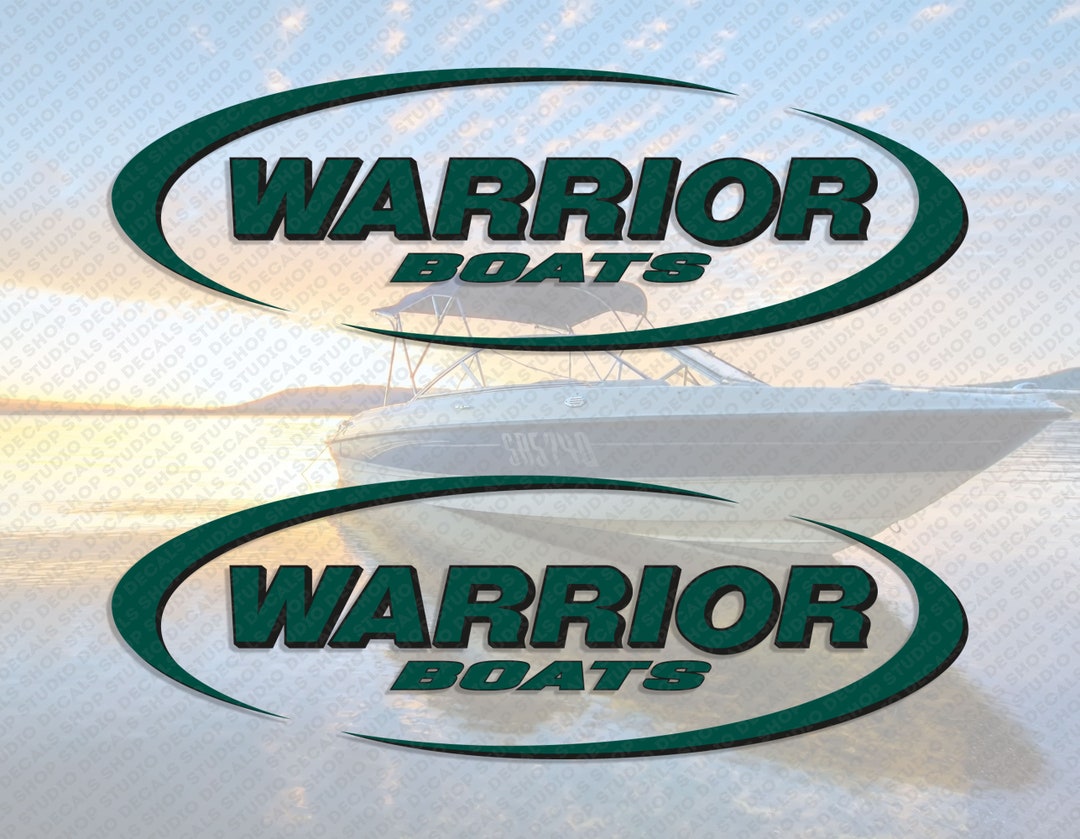 Warrior Boat Logo Decal Set of 2 X 12" - Etsy