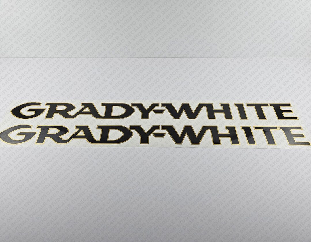 Grady White Boat Logo 2 Colors Decals Set of 2 - Etsy