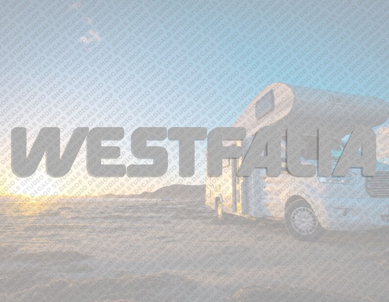 Westfalia Logo V1 30cm Decal Sticker Reproduction - Etsy