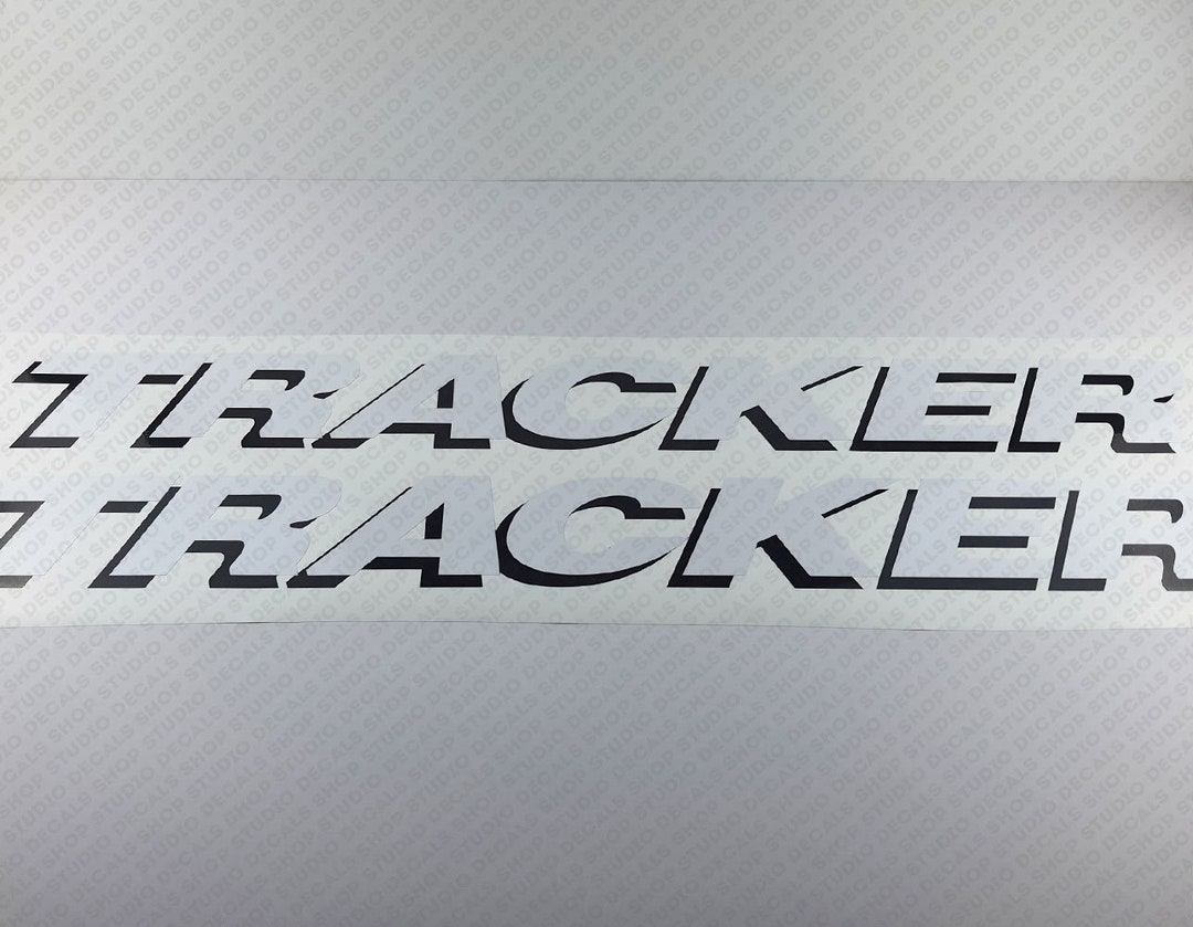 Bass Tracker Boat Lettering Decals Set of 2 X 40" - Etsy