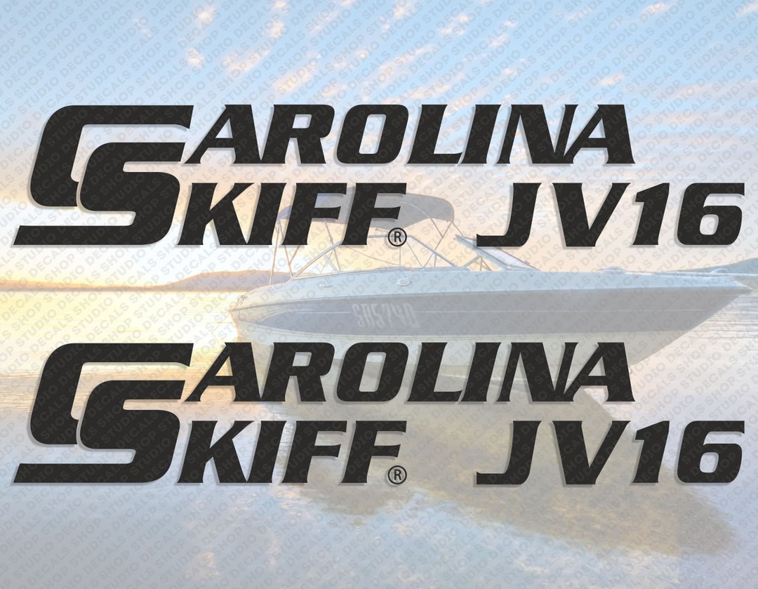 Carolina Skiff JV16 Boat Logo Decals Set of 2 - Etsy