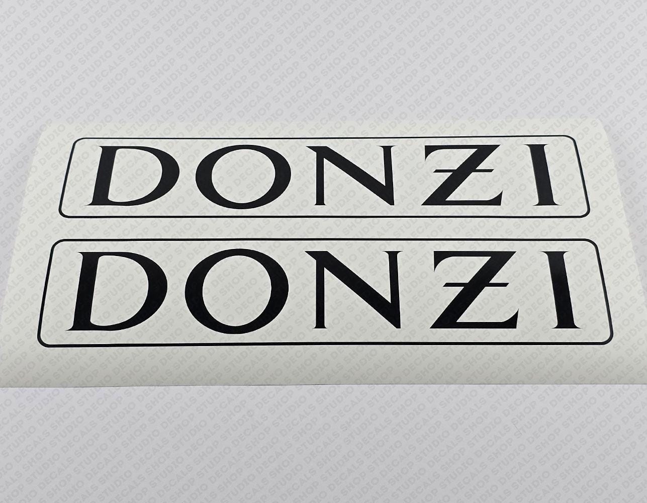 Donzi Boat Logo Decals Set of 2 - Etsy