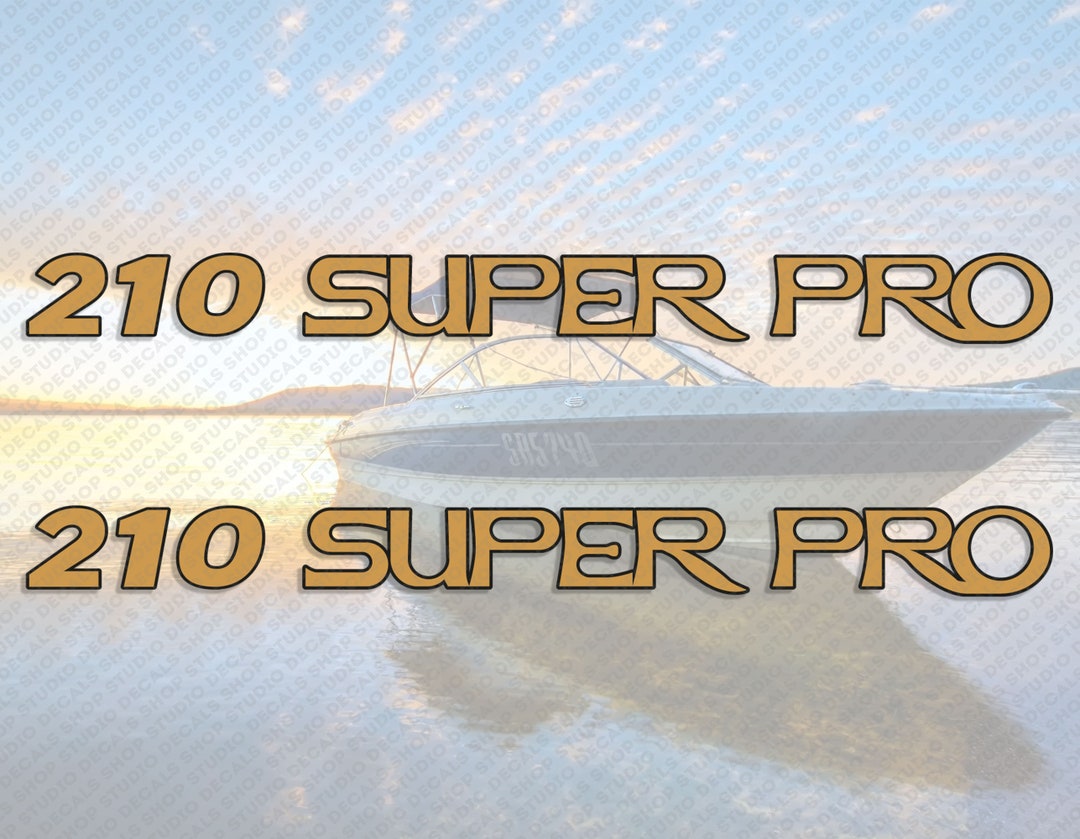 Pro Craft 210 Super Pro Boat Gold Decal Set of 2 X 25.5" - Etsy