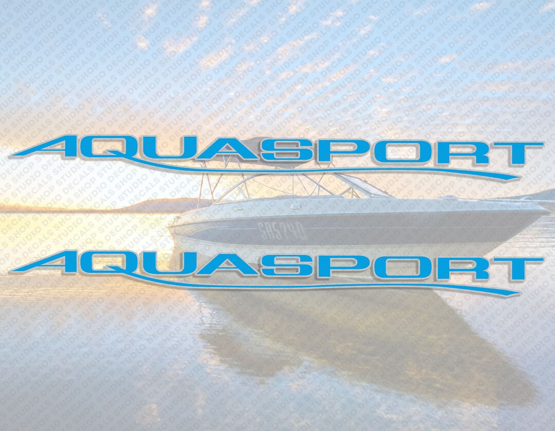 Aquasport Boat Logo Decals Set of 2 X 52 - Etsy