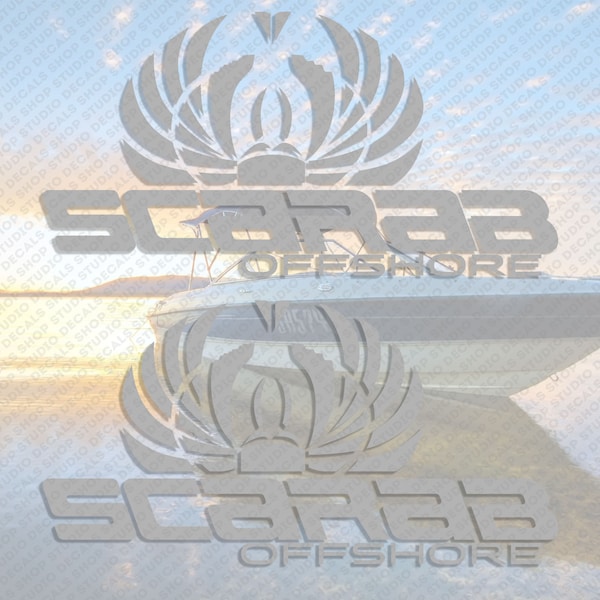 Scarab Boat Decal - Etsy