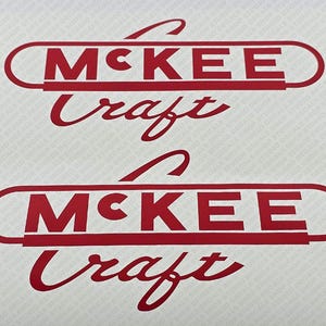 Mckee Boat Logo V1 Decal Set of 2 X 11" - Etsy