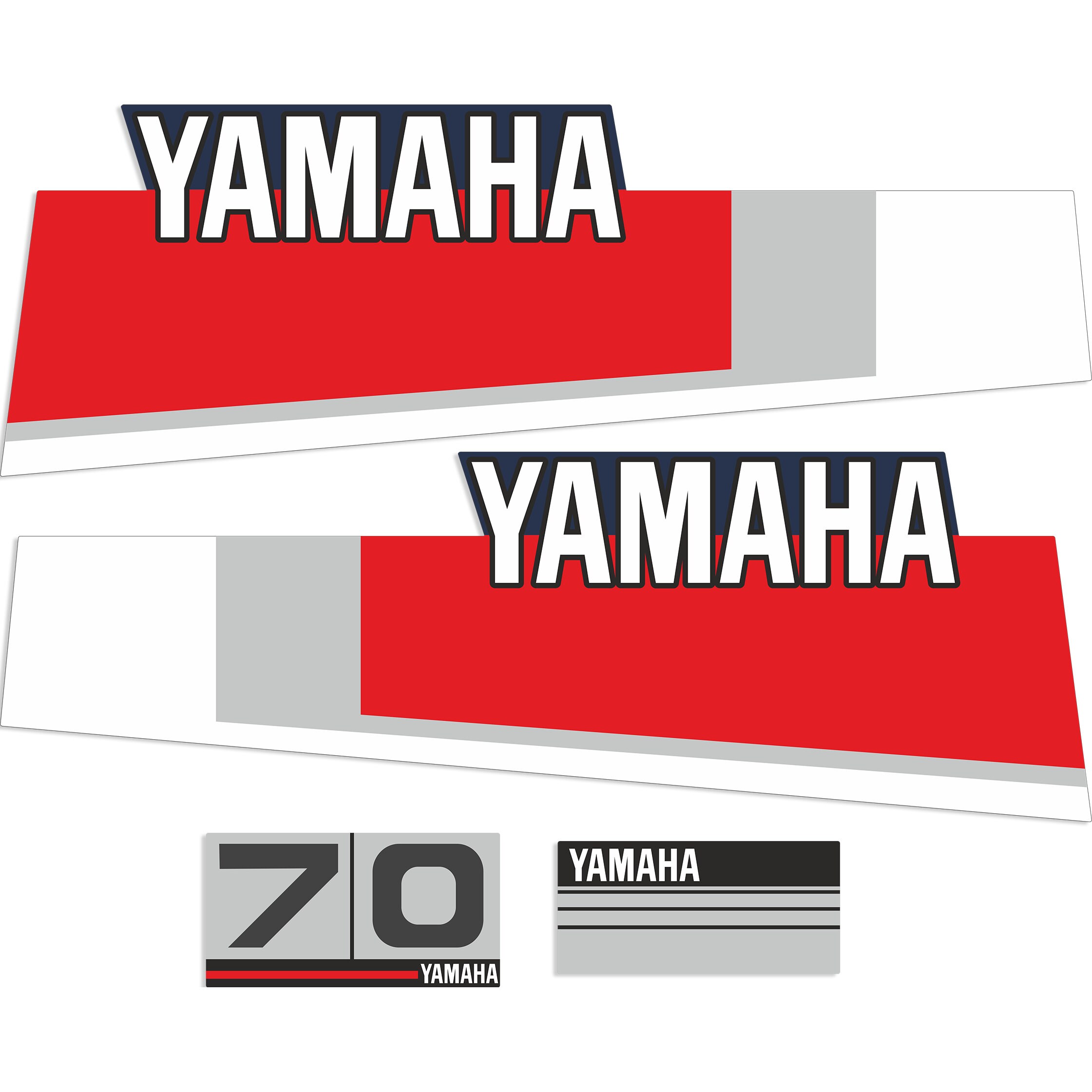 Yamaha 70 HP Two Stroke 80's Outboard Engine Decals | Etsy