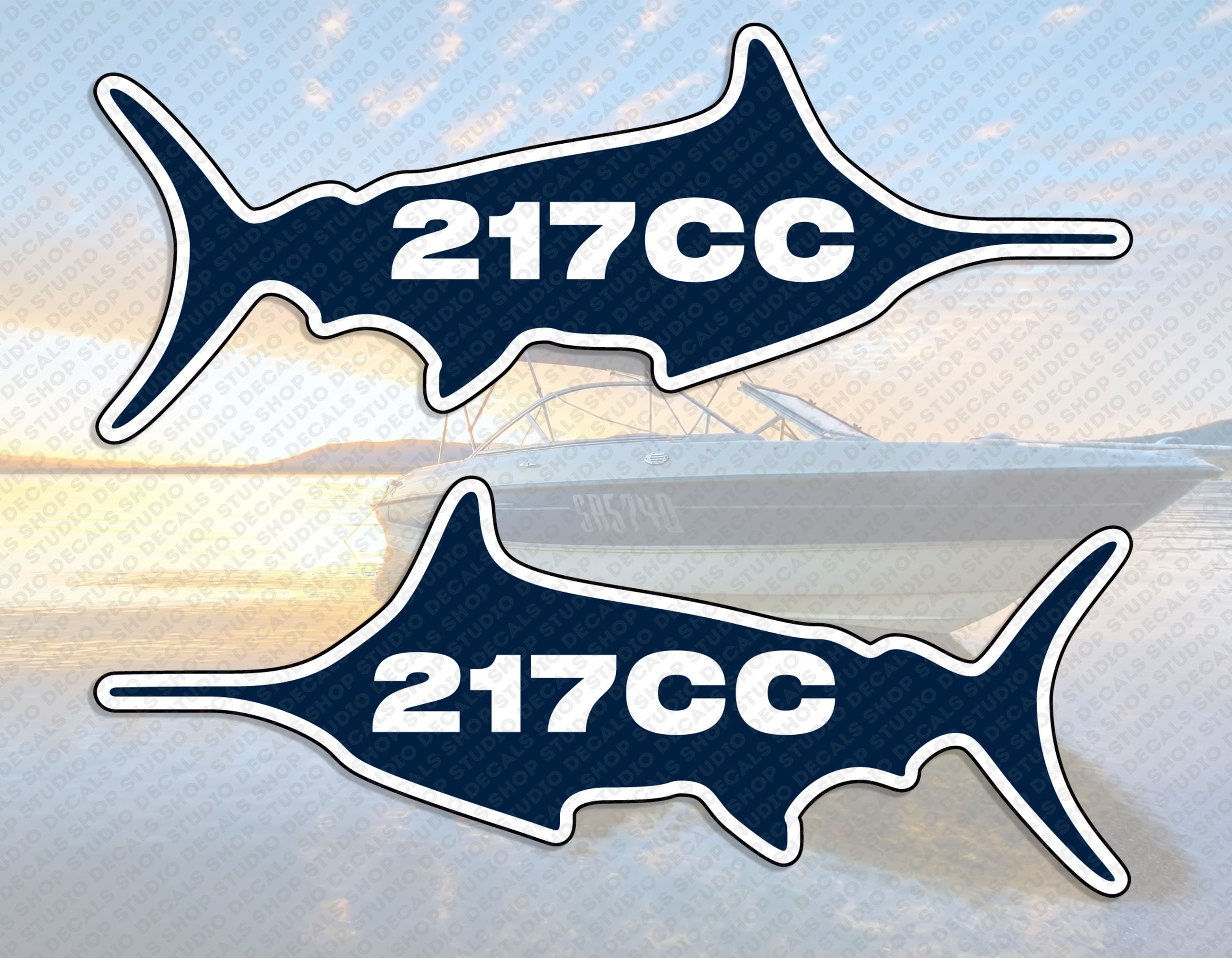 Sea Fox 217CC Boat Logo Decal Set of 2 X 8.25 - Etsy