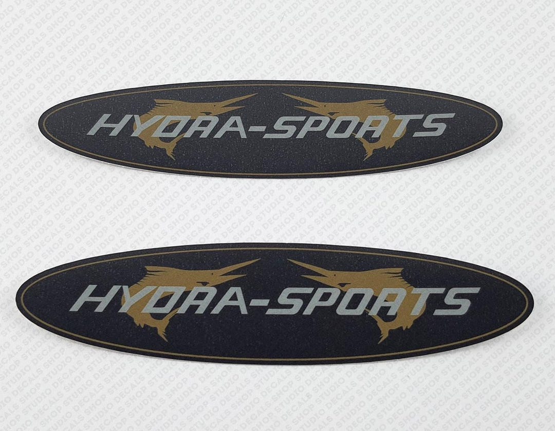 Hydra-sports Boat Logo Oval Decals Set of 2 X 6" - Etsy