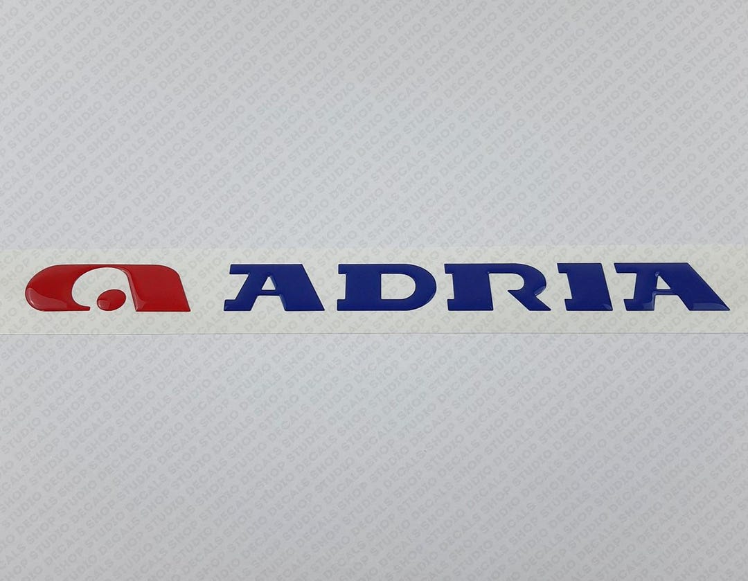 Adria Logo 1986-2005 Raised Domed 3D Decal Sticker Reproduction - Etsy