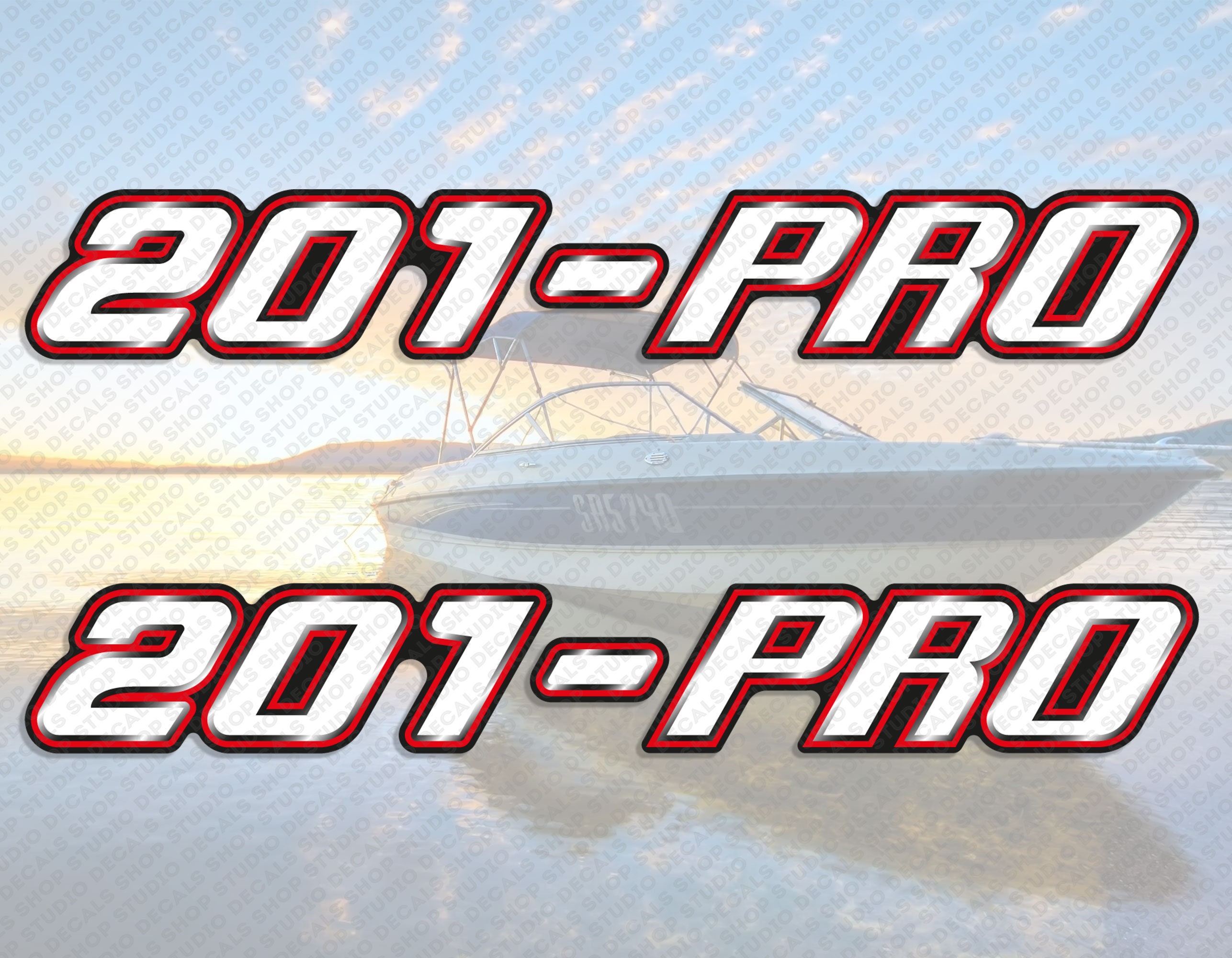 Stratos 201 Pro Boat Logo Decal Set of 2 X 16" - Etsy