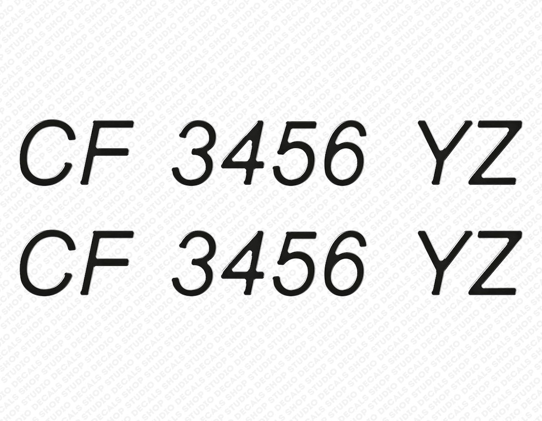 Hewes Matching Font Boat Raised Domed Registration Decals Stickers 22.8 ...