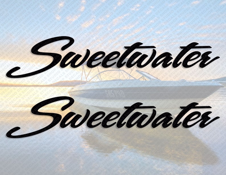 Sweetwater Pontoon Boat Logo Decal Set of 2 X 30.5 - Etsy