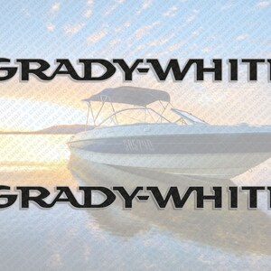 Grady White Boat Logo 2 Colors Decals Set of 2 - Etsy