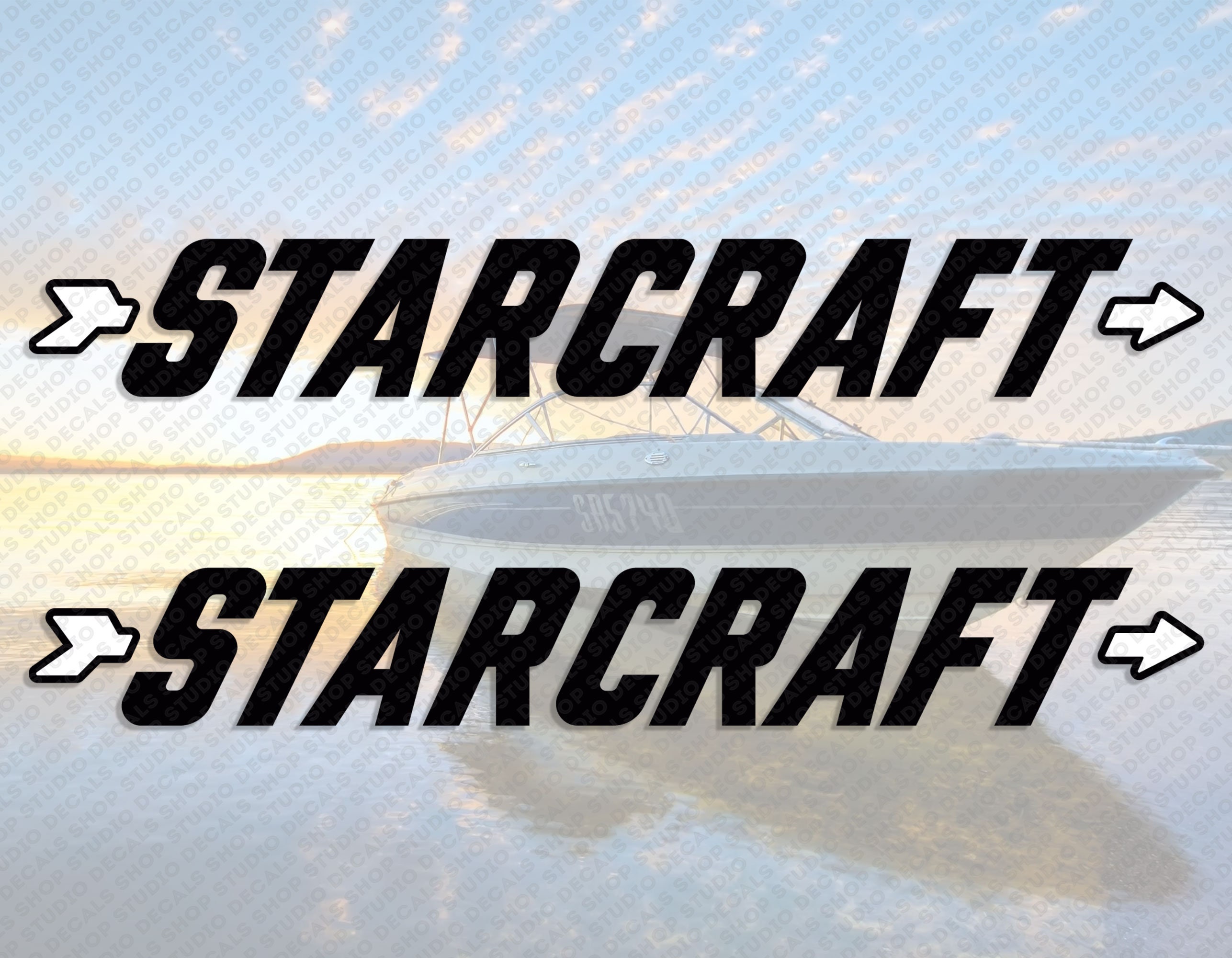 Starcraft Boat Logo V1 Decal Set of 2 X 20" - Etsy Canada