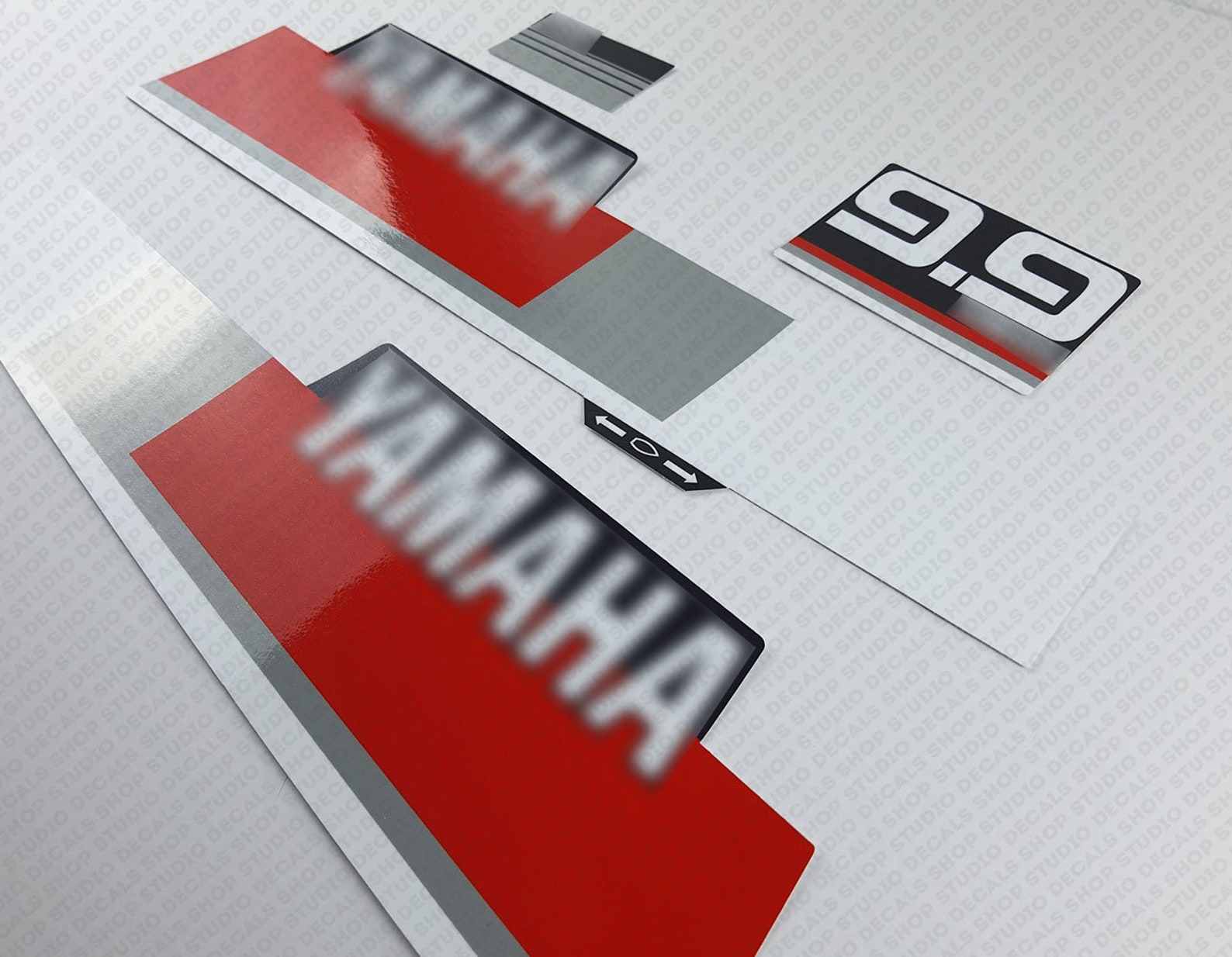 Yamaha 9.9 HP Two Stroke 90's Outboard Engine Decals Sticker Set ...