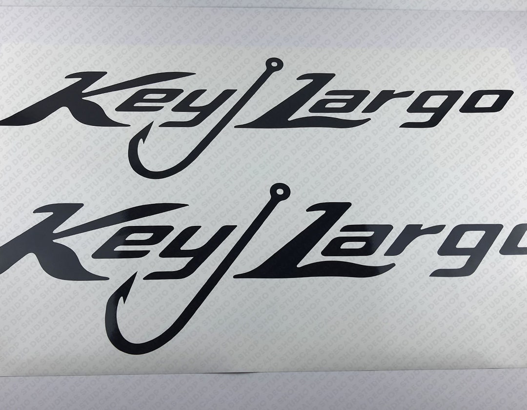 Key Largo Boat Logo Black Decal Set of 2 - Etsy
