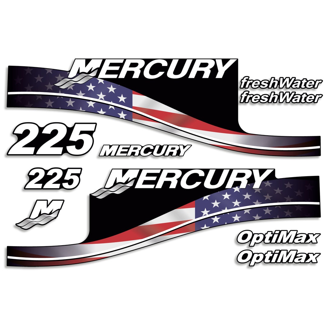 Mercury 225hp Optimax Freshwater USA Flag Edition Outboard Engine ...
