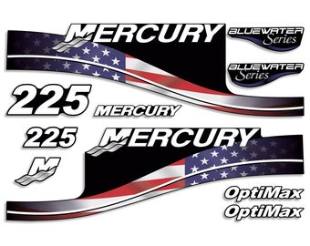 Mercury Optimax Decals - Etsy