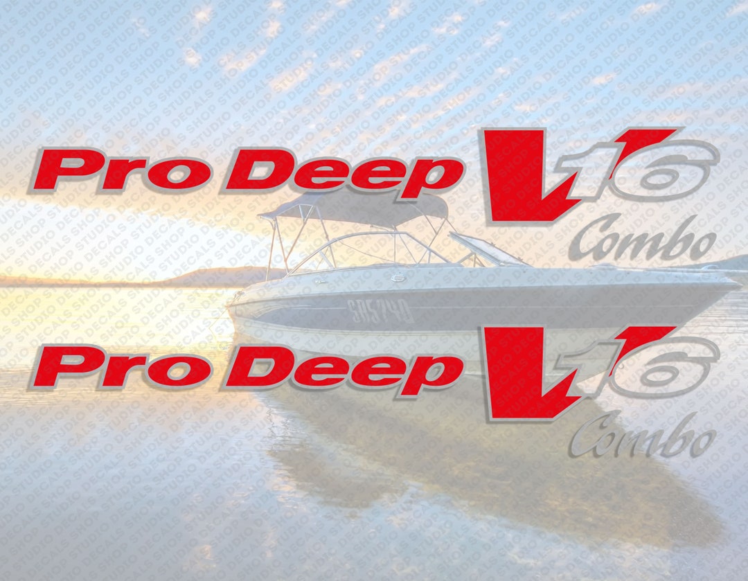 Bass Tracker Pro Deep V16 Combo Boat Logo Decals Set of 2 X 21.26 - Etsy