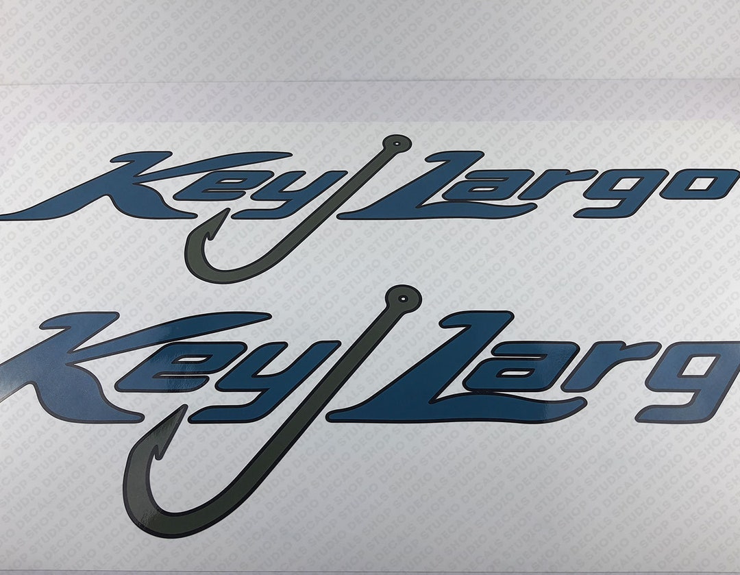 Key Largo Boat Logo Decal Set of 2 - Etsy
