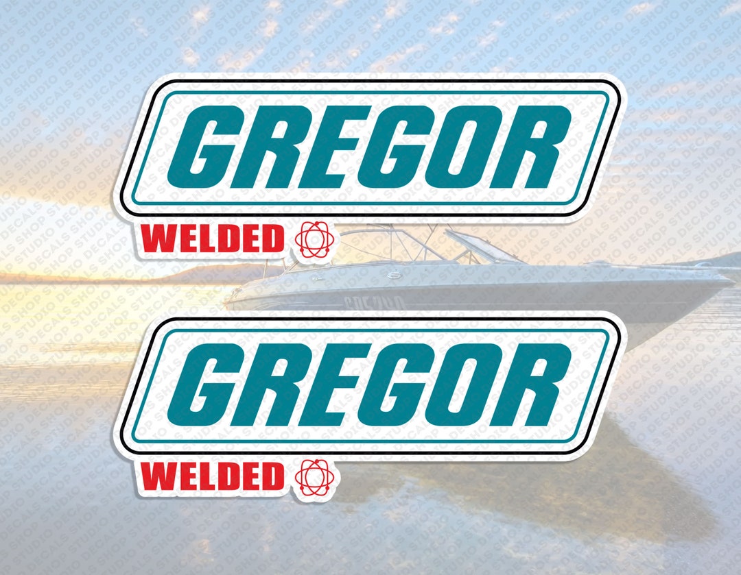 Gregor Boat Logo V2 Decals Set of 2 X 12 - Etsy